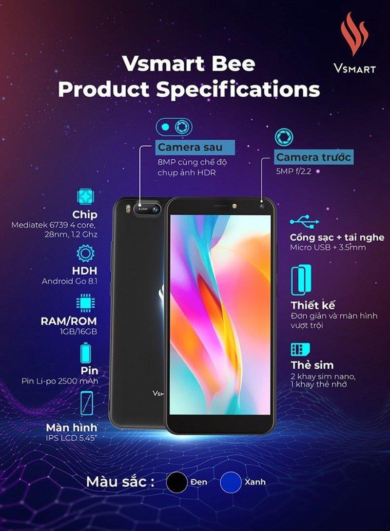 Review điện thoại Vsmart Bee 3