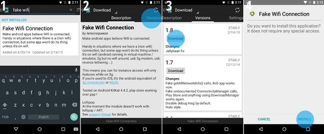 Cách fakemạng Wi-Fi dành cho ứng dụng Android